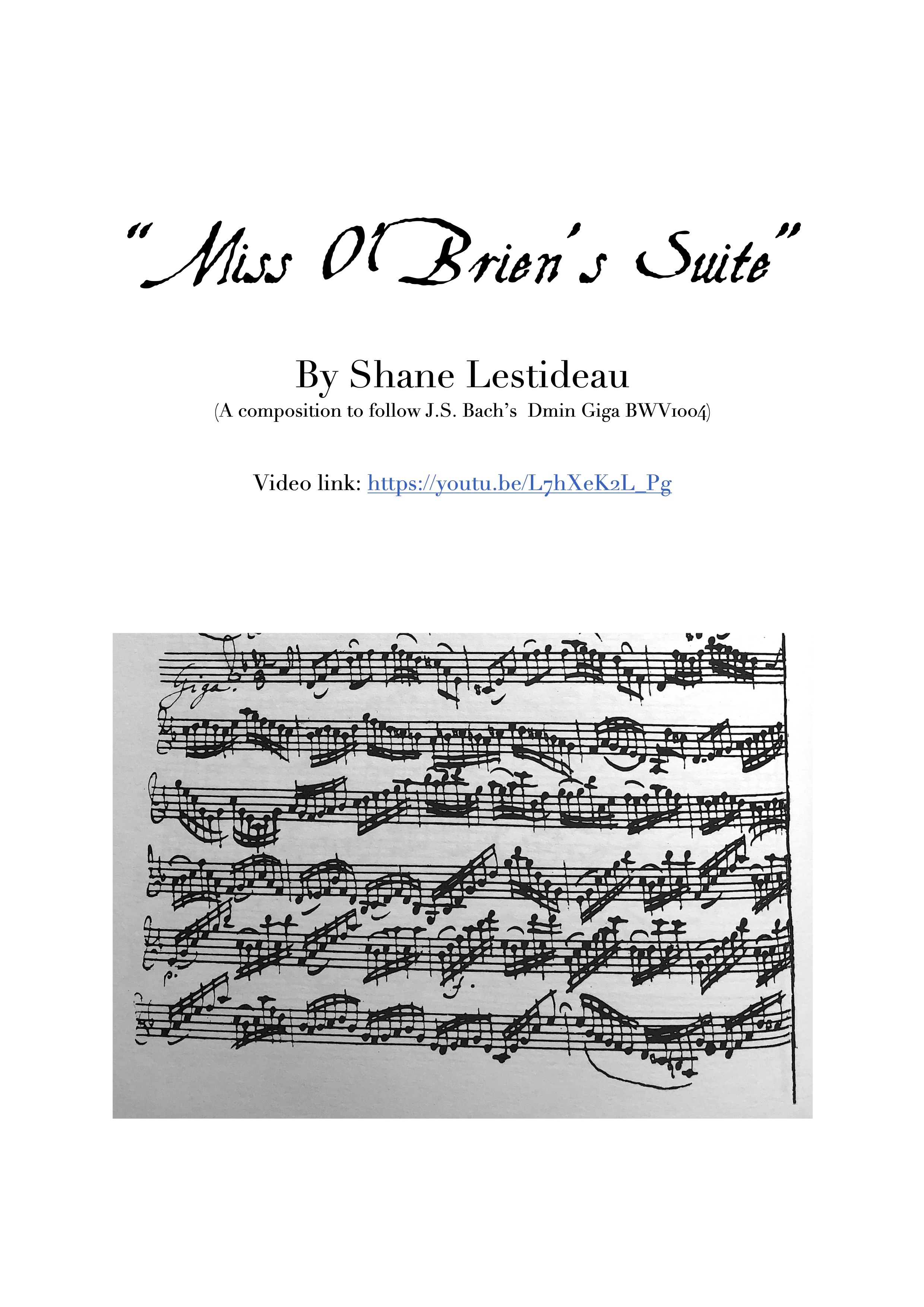 Miss O’Brien’s Suite – Melbourne Tune Collection