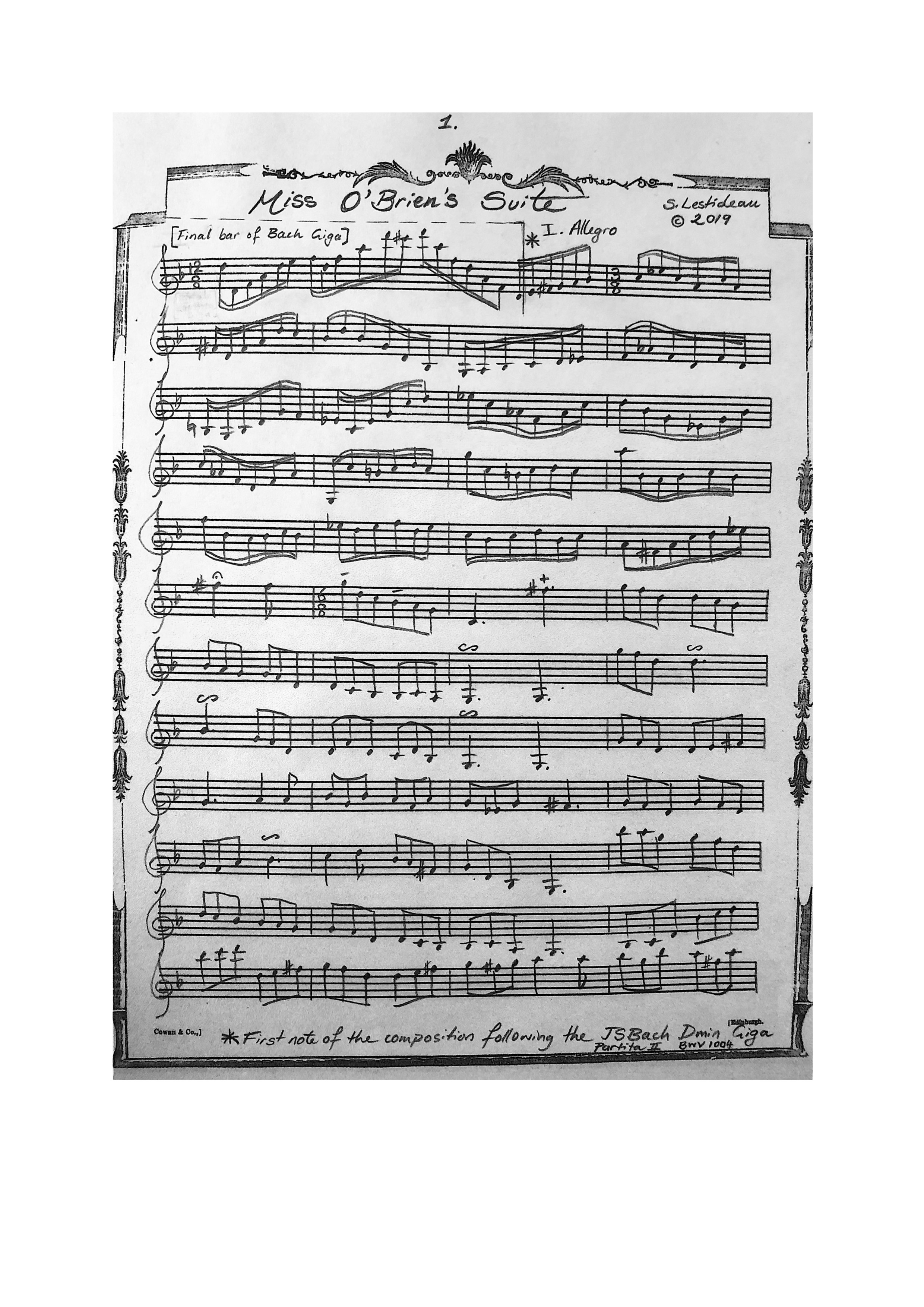 Miss O’Brien’s Suite – Melbourne Tune Collection